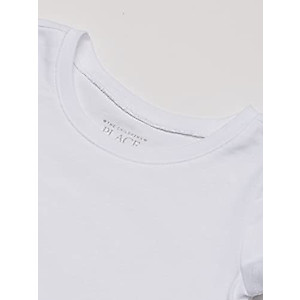 The Children's Place girls Basic Long Sleeve Layering Tee Shirt, White, 3T US