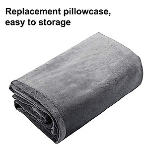 KWLET Pregnancy Pillow C Shaped Cover/Maternity Pillow Case with Double Zippers, Velvet, 57x30 Inch