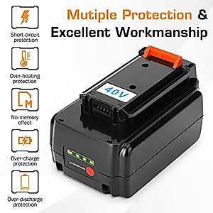 Fayeey 3.5Ah Replacement for Black and Decker 40V Lithium Battery LBX36 Compatible with Black and Decker 36V/40V Max Cordless Power Tools LBX2040 LBXR36 LBXR2036 LST540 LCS1240 LBX1540 LST136W