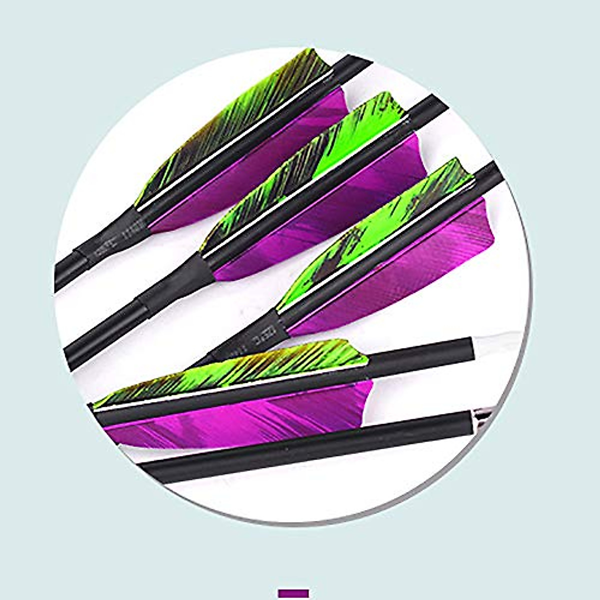 ACCMOS 500 Spine Arrow 25 Inch Arrow Target Practice Arrow Hunting Arrow Carbon Arrows Compound Bow Recurve Bow Adult Youth Archery Indoor Outdoor Shooting Field Tip