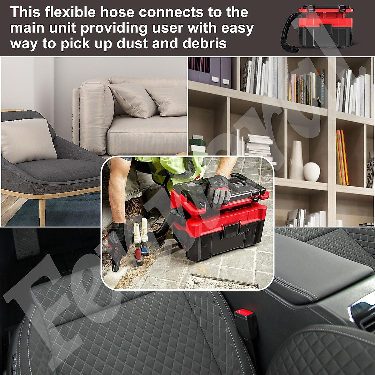 14-37-0016 Hose Assembly for Milwaukee M18 PACKOUT Wet/Dry Vacuum Model 0970-20, Works for Both Wet or Dry Pickup