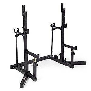 Titan Fitness Competition Bench and Squat Rack Combo, Rated 1,000 LB, Competition Standards, Fully Adjustable