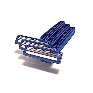 500 Box Combo of Blue and Pink Razor Blades Disposable Stainless Steel Hospitality Quality Shavers High End Twin Blade Razors for Men and Women with Aloe Vera Lubrication Strip