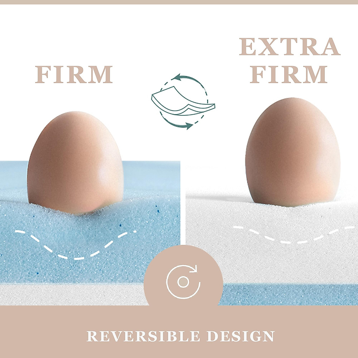 BedStory 3 Inch Firm Mattress Topper Twin Size, Extra Firm Memory Foam Bed Topper for Pain Relief, Cooling Gel Infused High-Density Mattress Pad, Skin-Friendly Non-Slip Cover, CertiPUR-US Certified