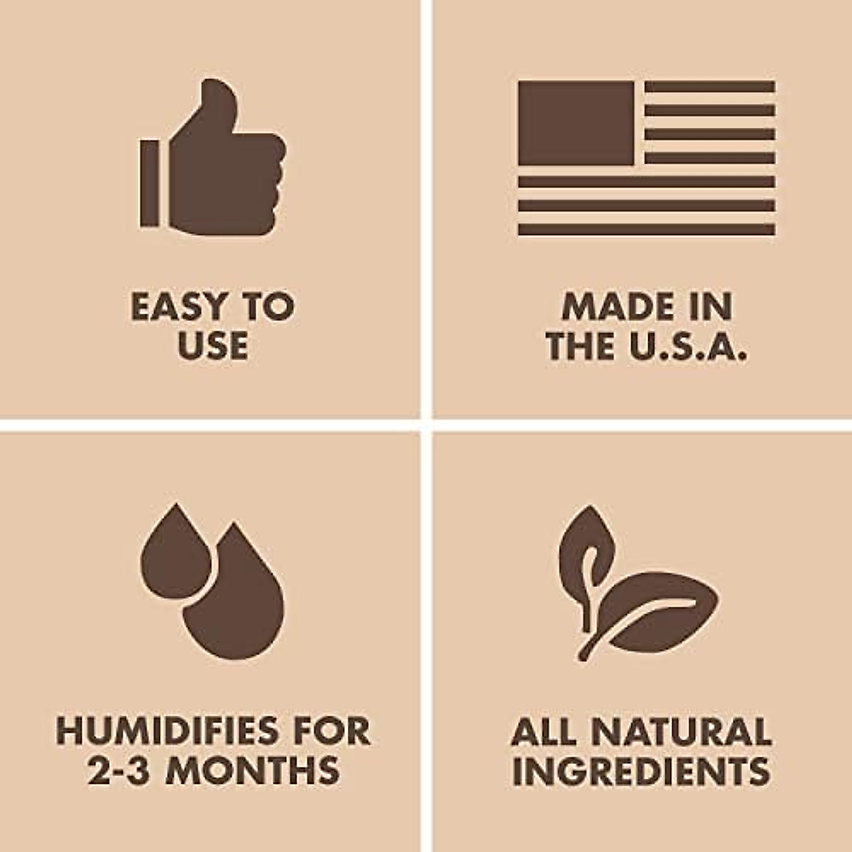 Boveda 72% RH 2-Way Humidity Control – Restores & Maintains Humidity – All In One Solution For Humidification- Patented Technology – Convenient & Versatile - 4 Count Resealable Bag