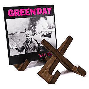 Now Playing Vinyl Record Stand, Premium Wood Retro Now Playing Record Holder, 1 Second Assemble Now Spinning Record Holder, Vinyl Records Albums, Wooden Vinyls Record Display, Magazine CD Holder