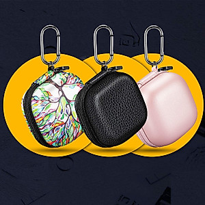 Fintie Case for Powerbeats Pro, Hard EVA Shockproof Portable Full Protective Cover Carrying Bag with Keychain for Powerbeats Pro Wireless Earphones (Love Tree)