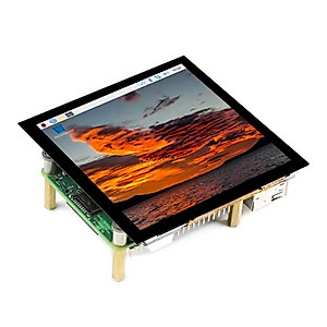 XYGStudy 4inch HDMI Capacitive Touch IPS LCD Display (C) Screen Resolution 720×720 Compatible with All Versions of Raspberry Pi 4 3 Jetson Nano AI PC Windows 11/10 / 8.1/8 / 7