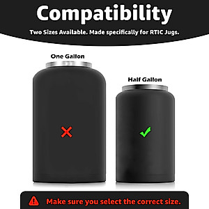 Jmoe USA Straw Adapter Kit for RTIC Jugs | 5-Pack of Reusable BPA Free Straws | Includes Cleaning Brush | Food-Grade Plastic | Compatible With Jug Lid | Easy to Clean (Half Gallon)