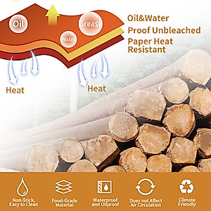 Air Fryer Disposable Paper Liner for Ninja Dual,100PCS Food Grade Air fryer Parchment Liners for Ninja DZ201,Ninja Foodi Dual Air Fryer Accessories Baking Paper (9 * 6, Natural)