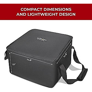 Outland Living Firecube Carry Bag - Fits Outland Living 14” Square Portable Propane Firecube Fire Pit – UV and Weather Resistant – Sturdy Grips for Easy Transport