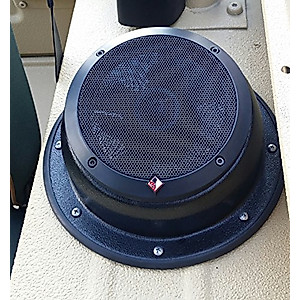 Single Universal Angled Speaker Enclosures Boxes Pods for Install of 6.5 Inch Speakers or Smaller 6 1/2" Speaker Enclosure