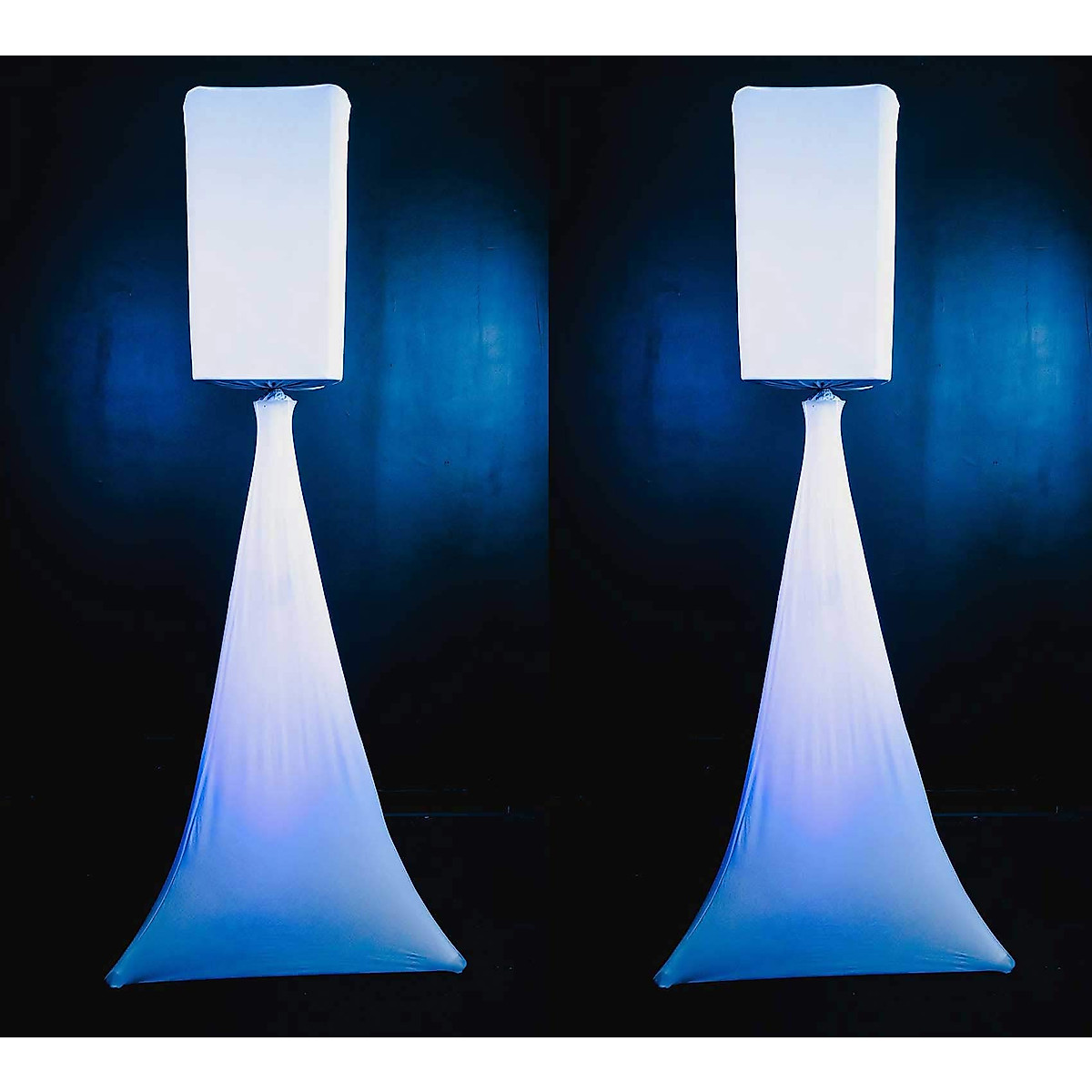 Rockville White 10" PA DJ Speaker Cover Scrim for Wedding Church Club, (RSC108W)