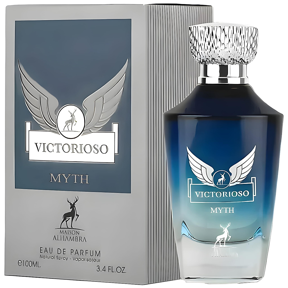 Maison Alhambra Victorioso Myth by Eau De Parfum Spray for Men, 3.4 Ounce