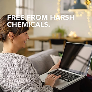 Mistify Screen cleaner (4oz) natural spray with microfiber cloth. Ideal for cleaning laptops, phones, tablets, computers, TVs, keyboards, ipads, macbook, touchscreens.