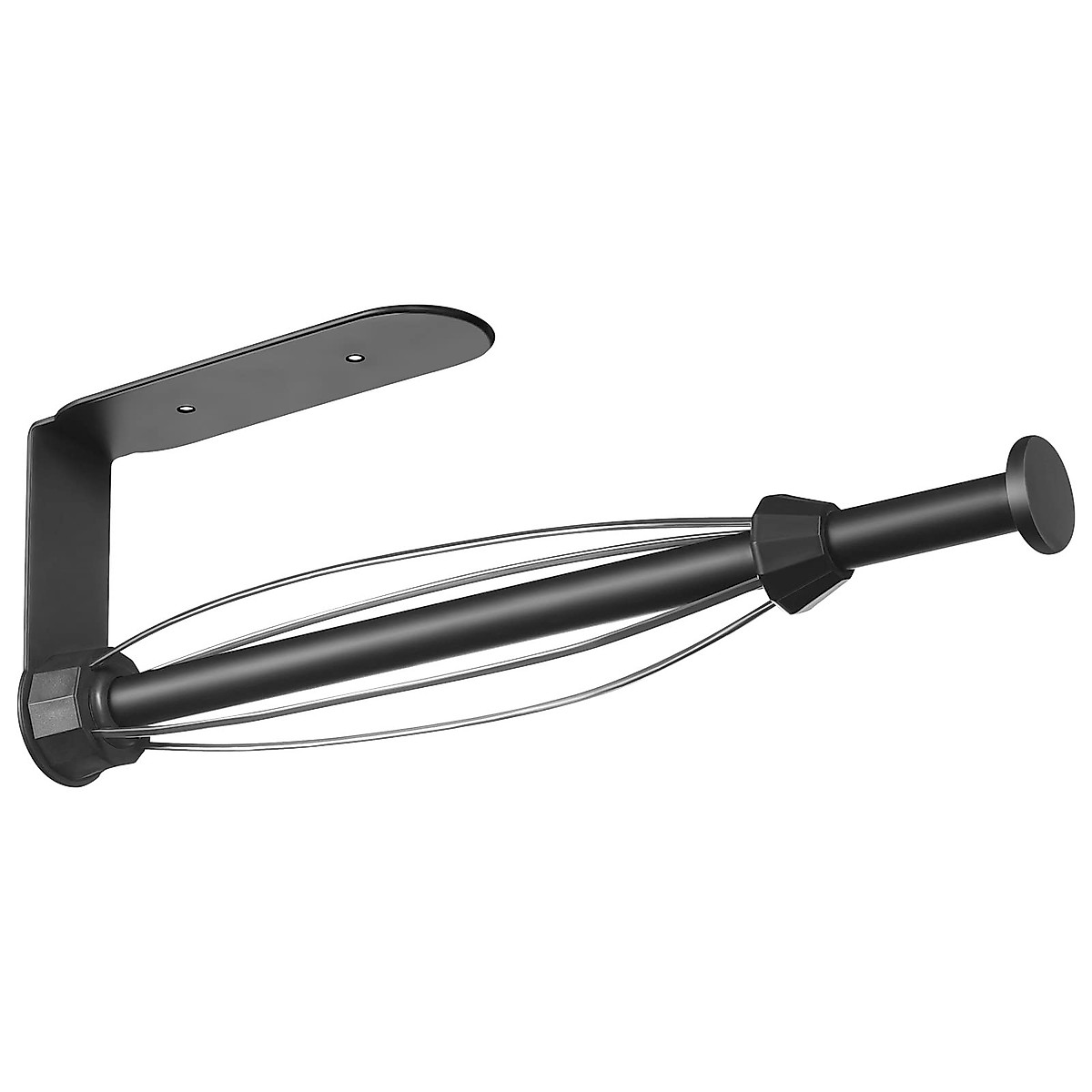 Paper Towel Holder, Single Hand Operable Under Cabinet Paper Towel Holder Wall Mount with Damping Effect for Kitchen, Counter, Cabinet, Bathroom