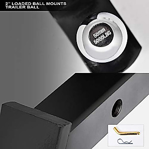 Stehlen 733469492283 Class 4 Trailer Hitch Receiver 2" with Loaded Ball Mount for Ram 1500 2009-2018 / Classic 2019-2022