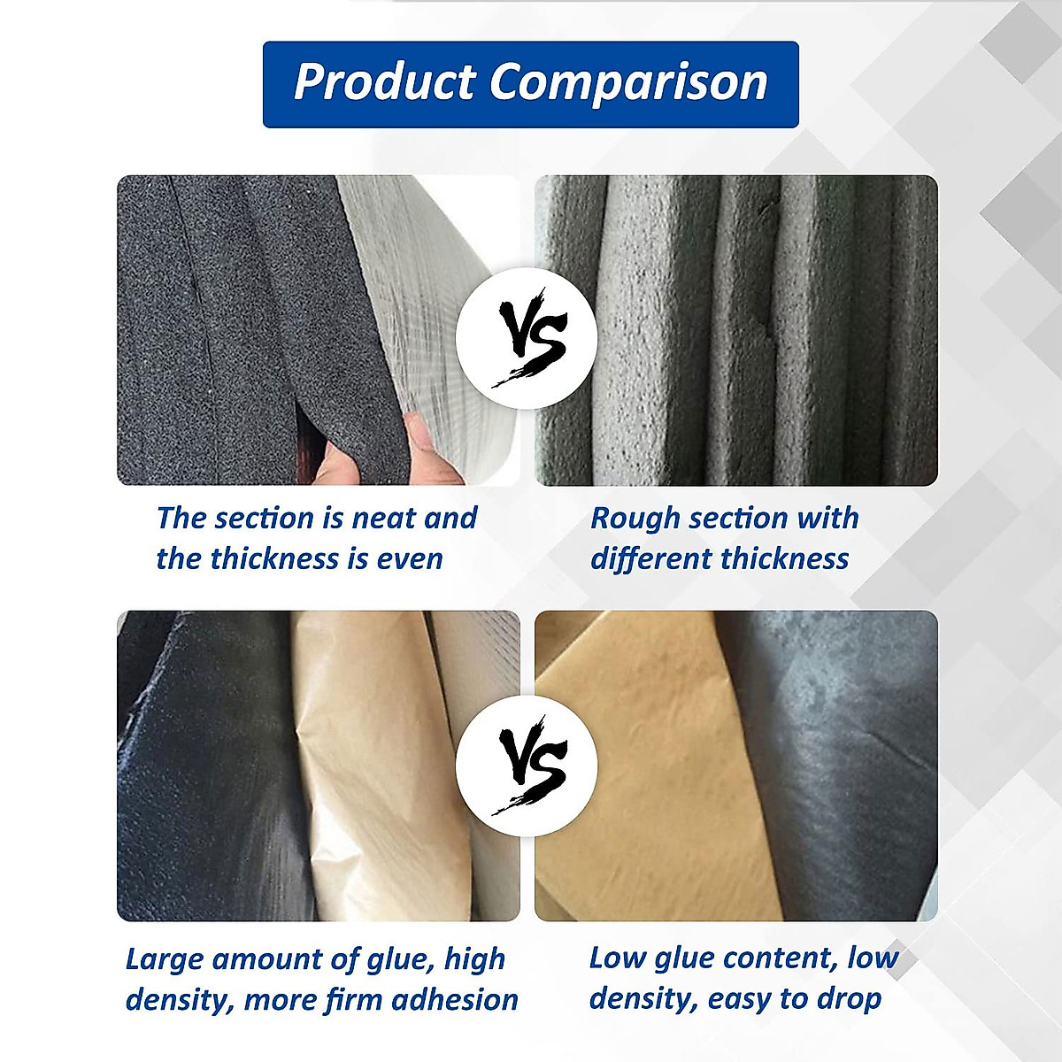 Car Heat Sound Deadening Insulation Mat, 394mil 10.76sqft Sound Deadener & Heat Insulation Pad for Auto Hood Engine Roof Door and Trunk - 40 Inch x 40 Inch, Aluminum Foil Finish