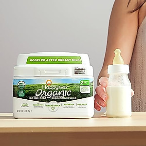 Happy Baby Organics Infant Formula, Milk Based Powder with Iron Stage 1, 21 Ounce (Pack of 1) packaging may vary