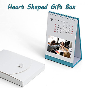 Personalized Desk Custom Calendar 2023-2024 Personalized Calendar with Your Photo, 13 Pictures Calendar DIY Gifts for School, Office, Home(8.3" x 5.5") (horizontal style)