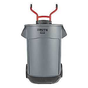 Rubbermaid Commercial Products Brute Construction and Landscape Dolly, 250-Pound Capacity, Red, Heavy Duty Dolly with Wheels