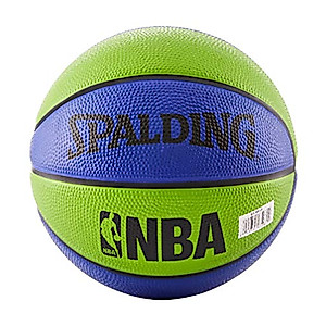 Spalding NBA Mini Outdoor Blue/Green Basketball 22"