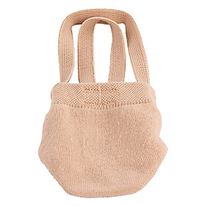 KOMKOV Half Shoe Socks - For Rhythmic Gymnastics, Dance, & Ballet - Comfortable Cotton & Nylon Material (large), Beige