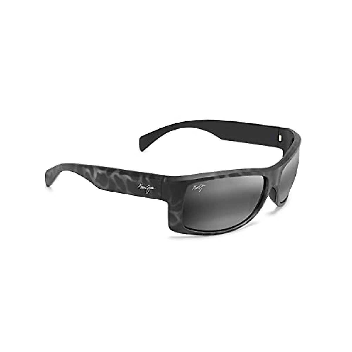 Maui Jim Men's and Women's Equator Polarized Wrap Sunglasses, Grey Tortoise/Neutral Grey, Large
