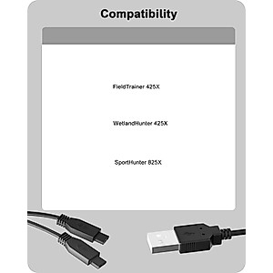 VHBW USB Charger Replacement for Sportdog SD-425, SD-425S, SD-425CAMO, and SD-825 Shock Collar Charging Adaptor
