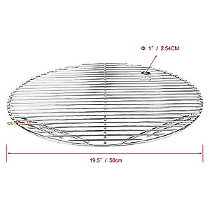 QuliMetal 19.5" 304 Stainless Steel Round Cooking Grid Grate for Akorn Kamado Ceramic Grill, Pit Boss K24, Louisiana Grills K24, Char-Griller 16620