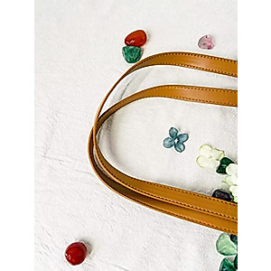 Seamido Straw Bag Handwoven Beach Bags Corn Straw Tote Woven Shoulder Bag For Women (Khaki)