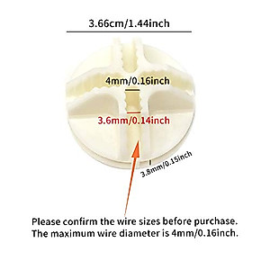 HONBAY 24PCS Wire Cube Plastic Connectors for Modular Storage Organizer Closet and Wire Shelving (Maximum Wire Diameter: 3.2mm)