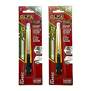 OLFA 5023 Multi-Purpose Craft Knife , 9mm (2 Pack)