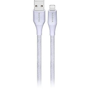 Insignia - 10' Lightning to USB Charge-and-Sync Cable - Purple