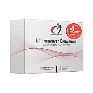 Designs for Health D-Mannose with Cranberry Chewables - UT Intensive Chews for Women + Men, Urinary Tract Support Supplement with Cranberry Extract - Natural Orange Flavor - Vegan (30 Tablets)