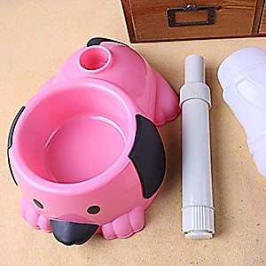 Ochine Pet Standing Water Dispenser Cat Dog Standing Bowl with Detachable Pole Automatic Feeding Water Height Adjustable Drinking Bottle Feeder for Small Cats Dogs