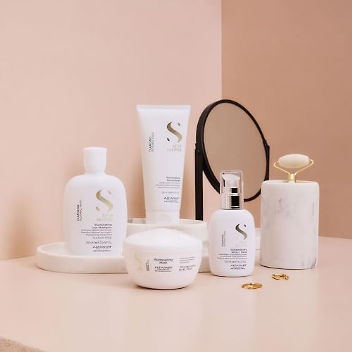 ALFAPARF MILANO Semi Di Lino Diamond Extraordinary All-in-1 Leave In Fluid - Anti-Frizz Detangling Spray, Leave In Conditioner, & Heat Protectant - For Added Shine & Softness - Vegan (4.23 fl. oz)