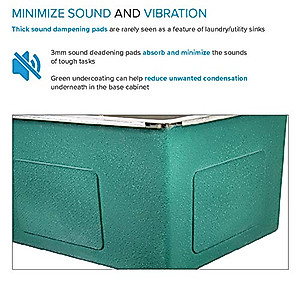 Transolid LSA1-252212-BS 25-in x 22-in Dual-Mount Laundry/Utility Sink Kit in Brushed Stainless