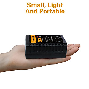 SUPULSE LiPo Battery Charger 2S-3S RC Balance Charger AC 7.4-11.1V 10W Upgrade Version Compact Lipo Charger RC Car Charger for XHR Plug Battery(B3V2)