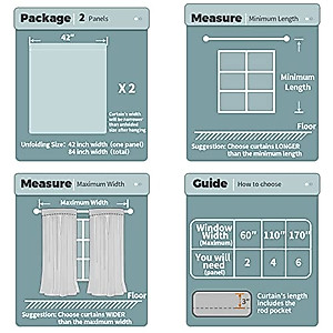 BGment Kids Blackout Curtains for Bedroom, Rod Pocket Room Darkening Curtains Decoration Thermal Insulation Window Drapes for Nursery, Children Room, 2 Panels, Each 42 x 63 Inch, Navy Blue