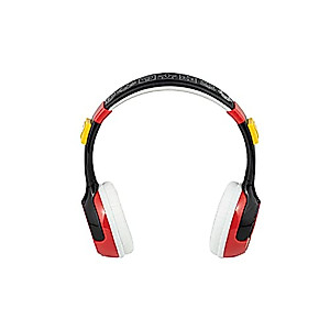 eKids Super Mario Kids Bluetooth Headphones, Wireless Headphones with Microphone Includes Aux Cord, Volume Reduced Kids Foldable Headphones for School, Home, or Travel