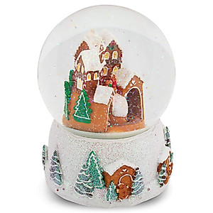 Roman 133520 Musical Gingerbread Dome Snowglobe, 5.7 inch, Multicolor