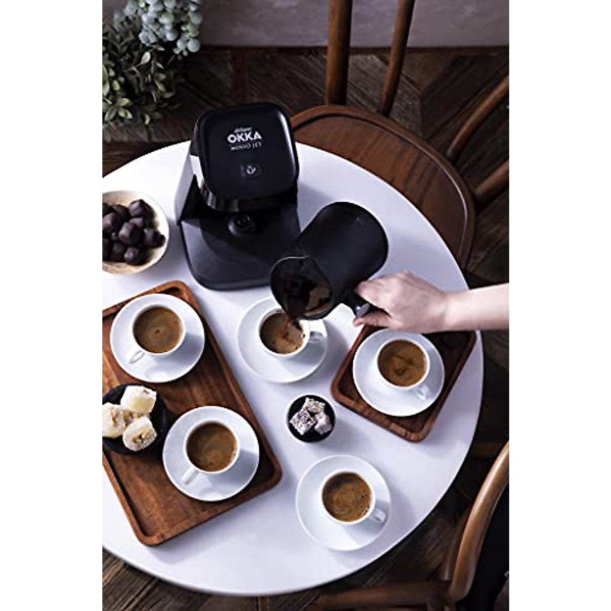 Arzum Okka Jet Automatic Turkish Coffee Maker, Black/Copper (OK0017-UL)