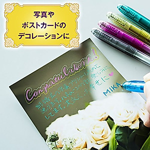 SAKURA Ball Sign Knock Gel Ink Pen, 5 Metallic Color Assorted (GBR156-5A)