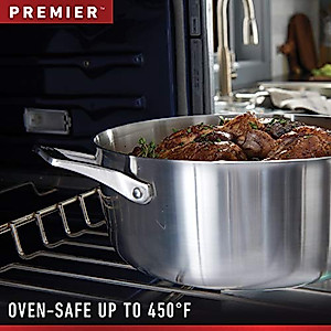 Calphalon 11-Piece Pots and Pans Set, Stainless Steel Kitchen Cookware with Stay-Cool Handles, Dishwasher Safe, Silver