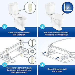 UMIEN Potty Training Toilet Seat 2 in 1 Toilet Seat For Toddlers & Adults – Kids Potty Training Easy To Install Elongated