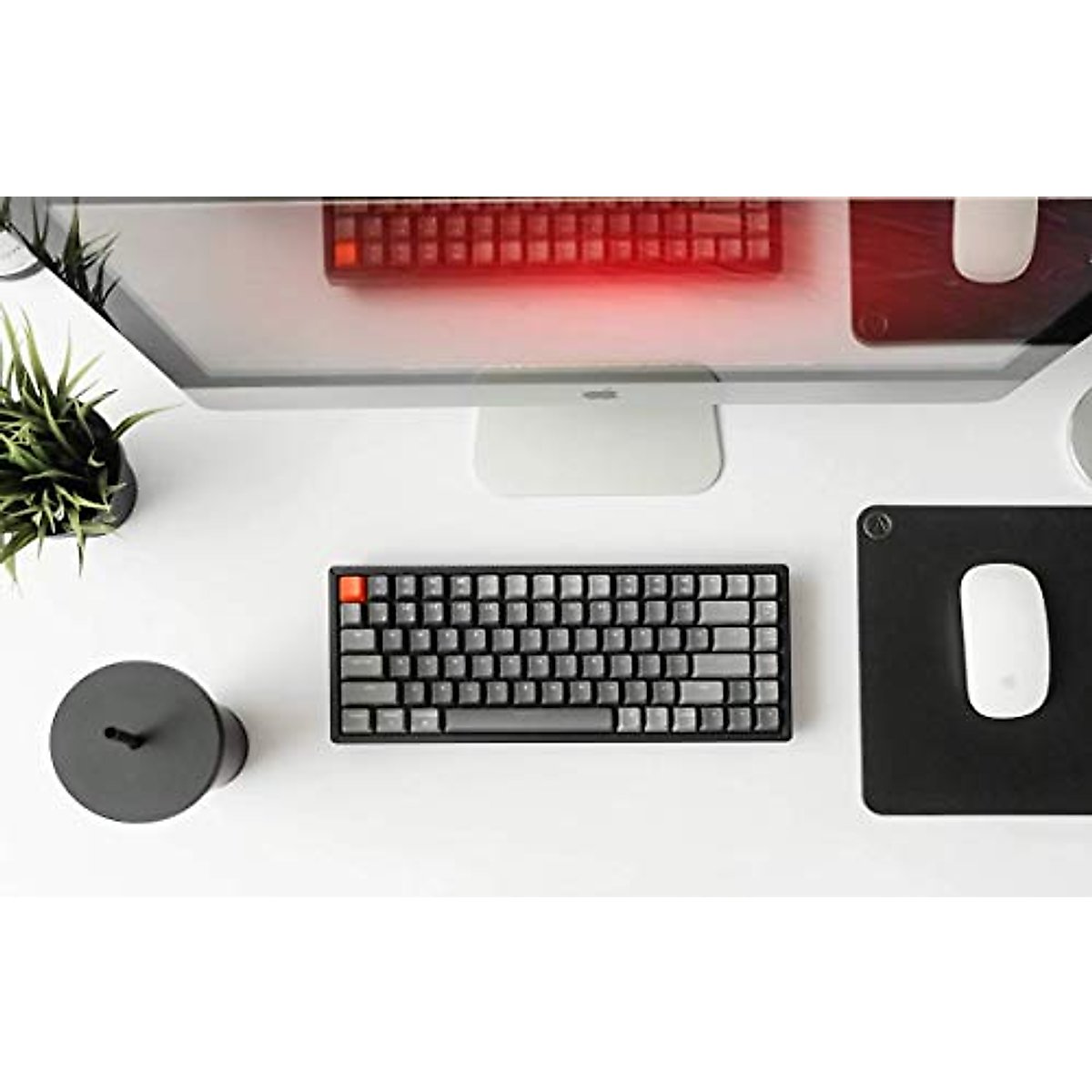 Keychron K2 Version 2 Wireless Gaming Mechanical Keyboard, Bluetooth/USB Wired Compact 84 Keys RGB LED Backlit N-Key Rollover Aluminum Frame for Mac Windows, Gateron G Pro Brown Switch