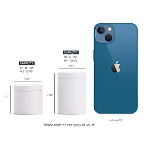 Tianhui Small Tin Can Box Mini Canister for Coffee Tea Candy Storage Loose Leaf Tea Tin Containers Storage 5 Pcs (Glod, M)