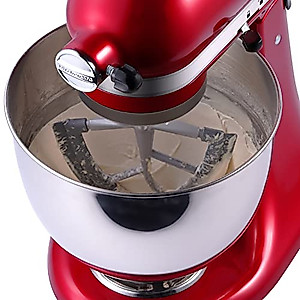 Lawenme Flex Edge Beater Mixer Attachments for Kitchenaid Tilt-Head Stand Mixers, Mixer Accessory 4.5-5 Quart Beater Scraper Paddle with Both-Sides Flexible Silicone Edges (Grey)