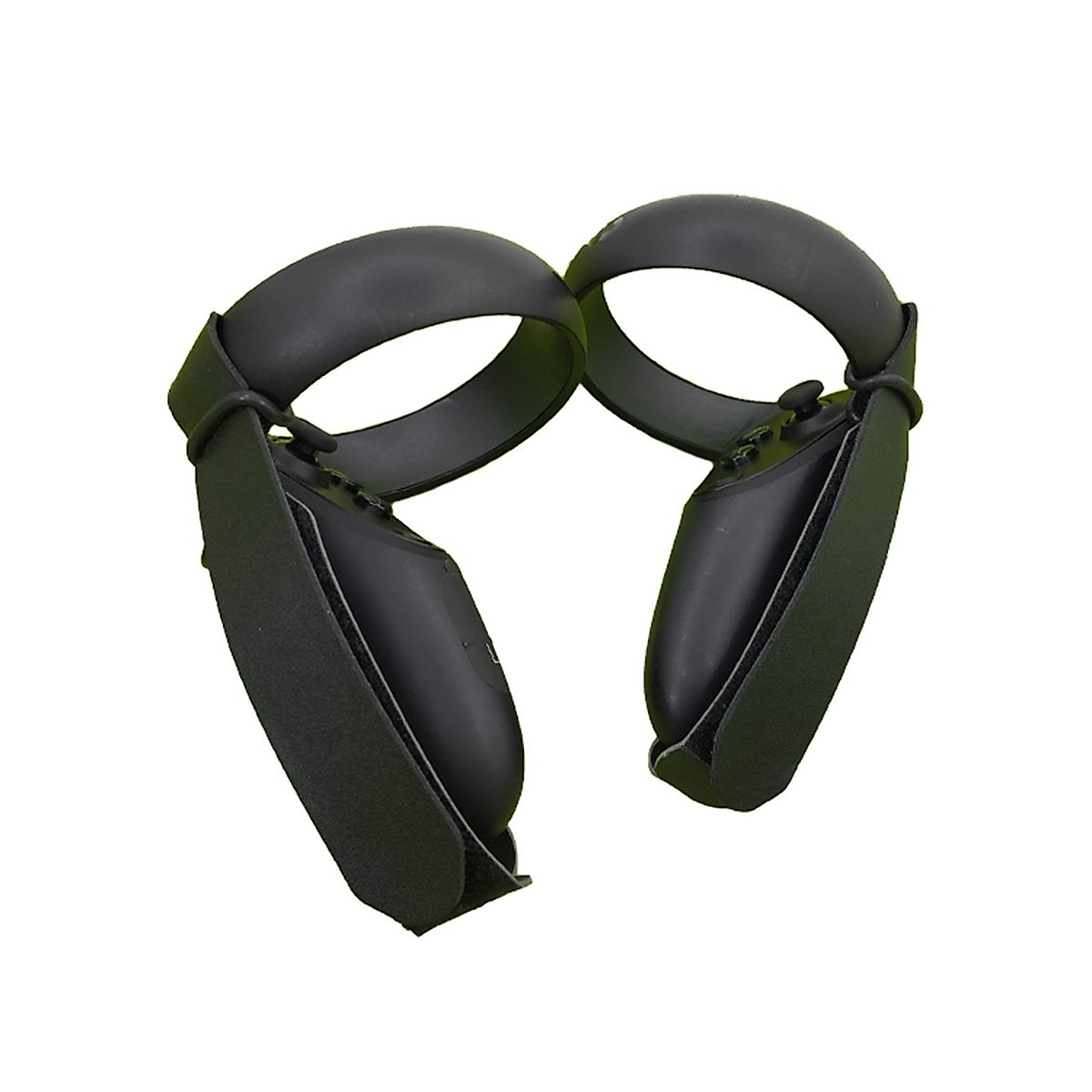 VR Controller Adjustable Knuckle Straps for Oculus Quest/ Oculus Rift S Touch Handle Microfiber Cloth Grips (1 Pair)
